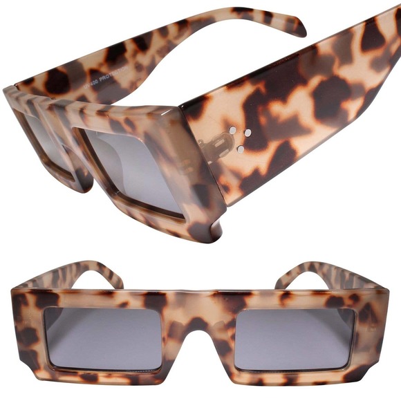Kiss | Accessories | Tortoise Rectangular Thick Frame Sunglass Fusion ...